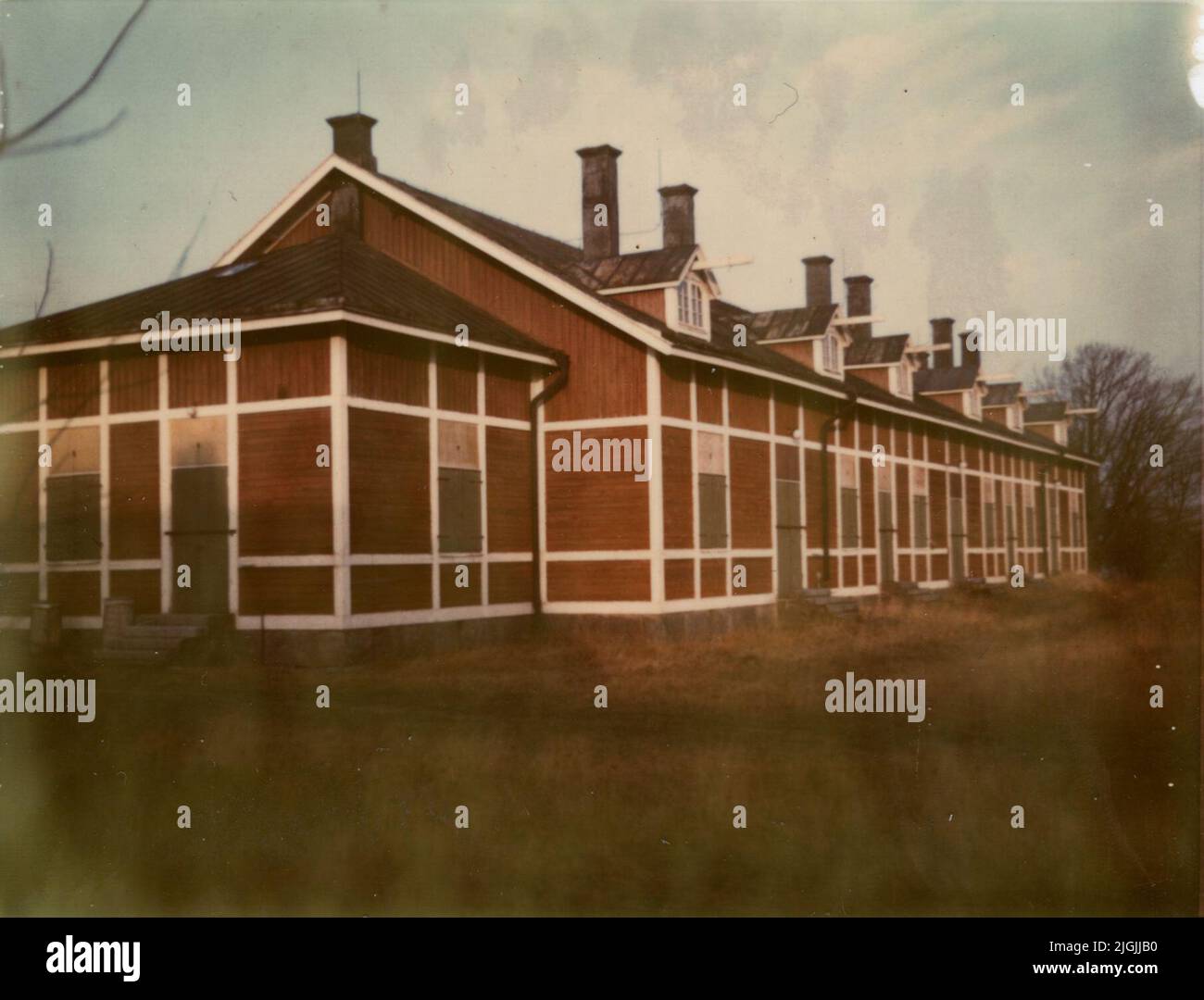 Militär anläggning Caser building at Aspö Mad erected in 1908 after ...