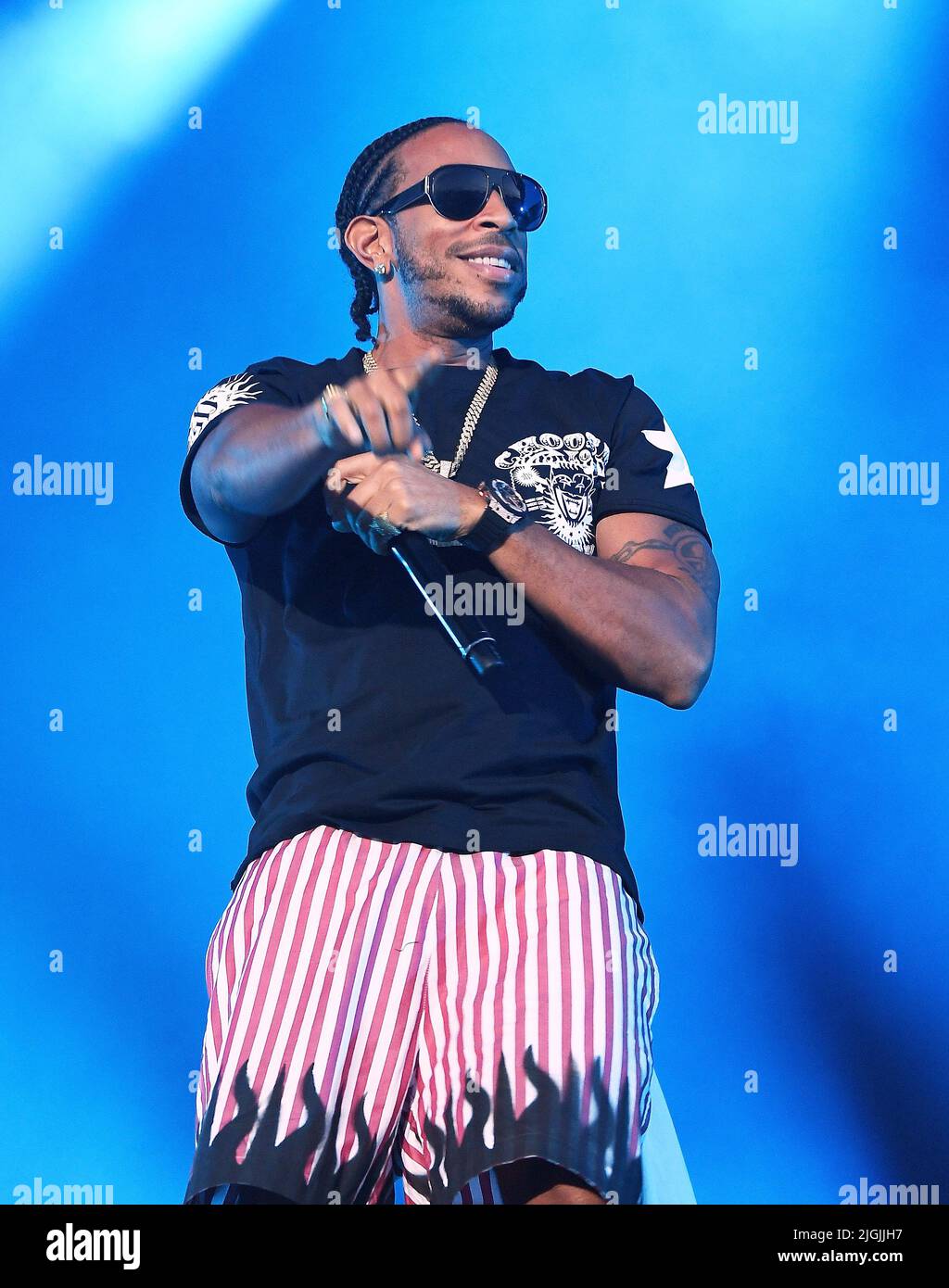 Ludacris aka Chris Bridges performs during Day 5 of the Festival D'ete ...