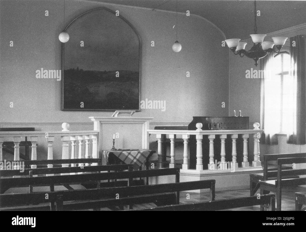 Missionshus Interior from the Mission House in Kristianopel Stock Photo ...