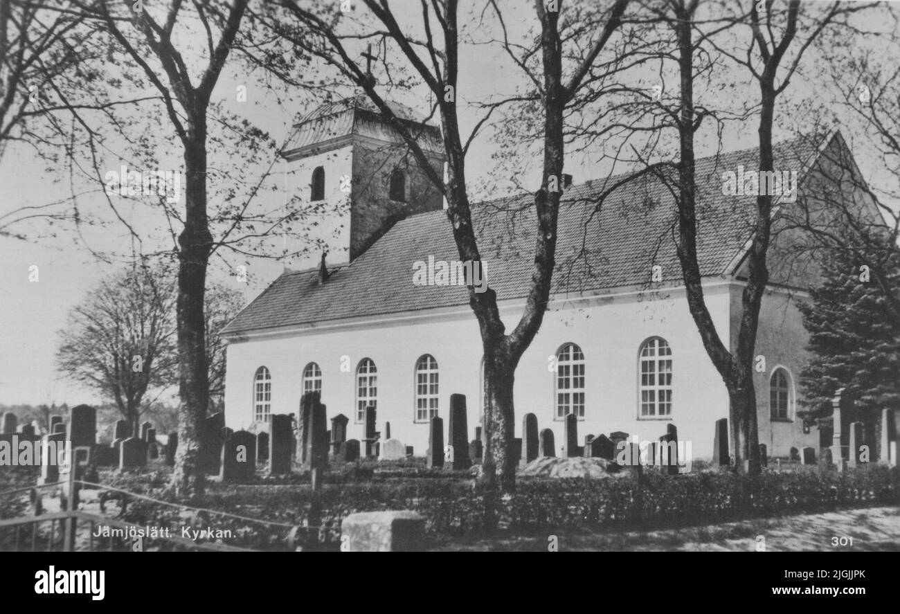 Kyrka Jämjö church Stock Photo - Alamy