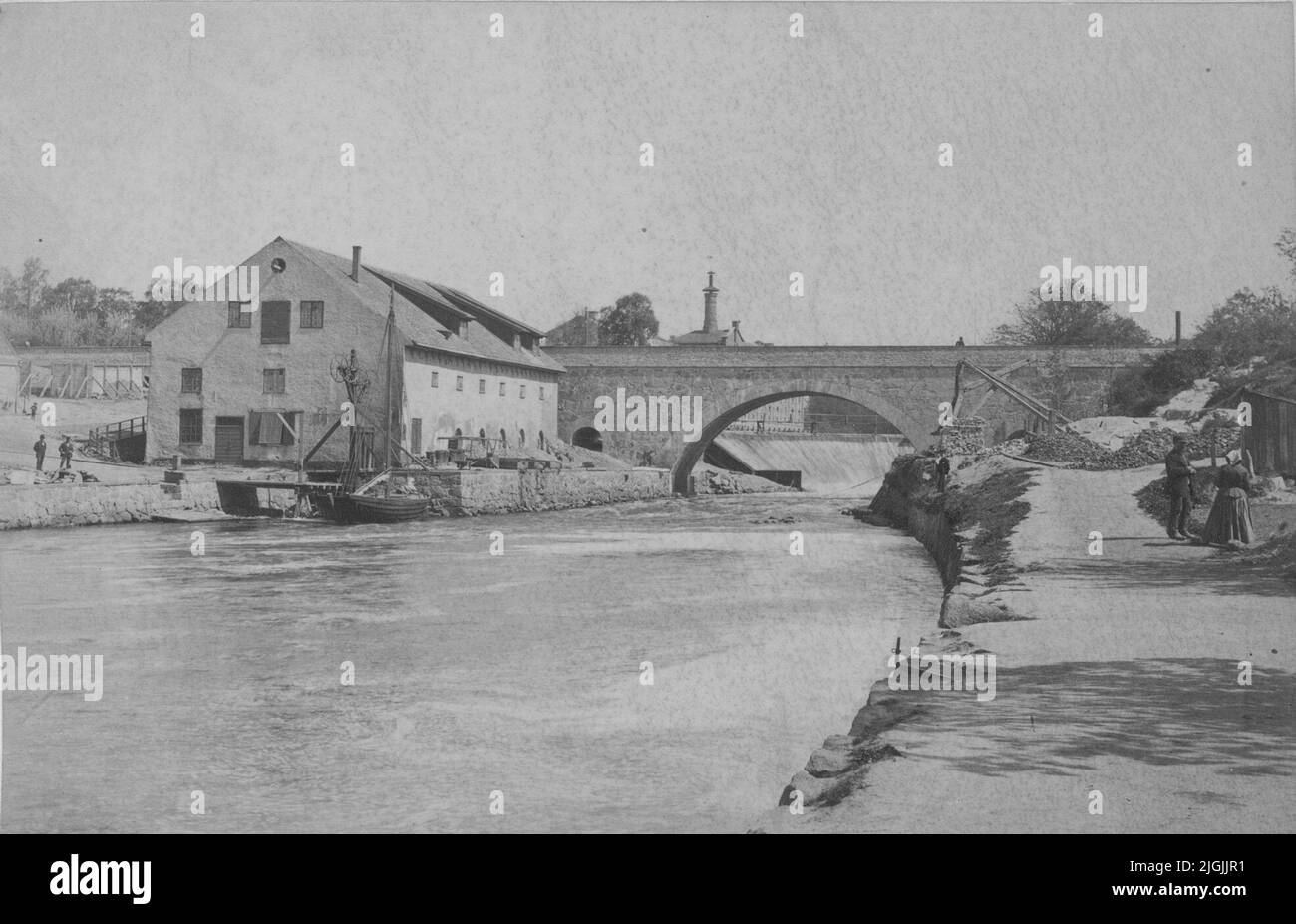 Vattenverk Lyckeby waterworks with Lyckebyån Stock Photo - Alamy