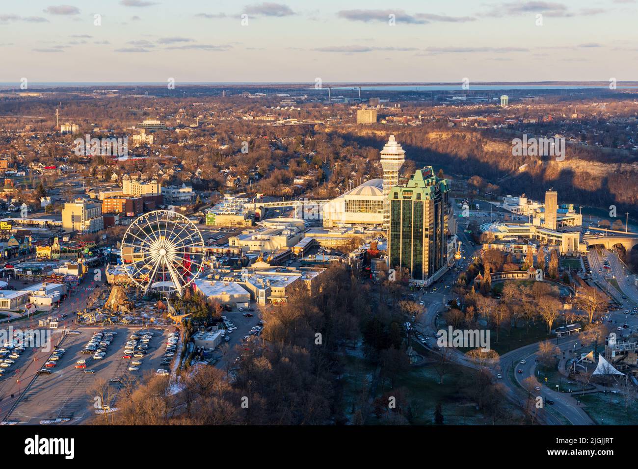 Niagara Falls, Ontario, Canada - December 19 2021 : Overlooking the ...