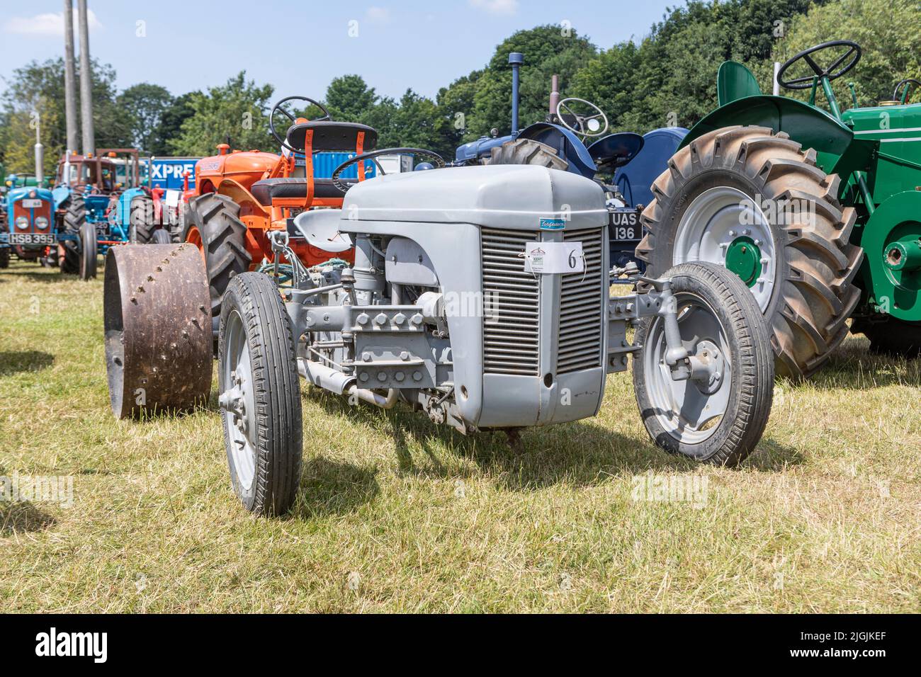 A low level Little Grey Fergie with roller back wheels Stock Photo - Alamy