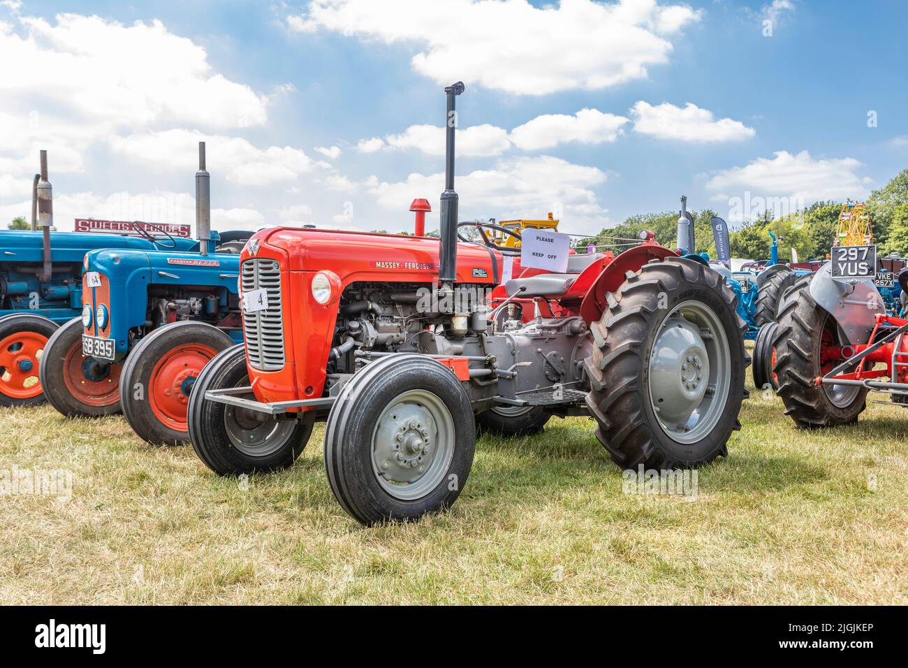 A classic Massey-Ferguson 35 tractor at the Kent county show Stock ...