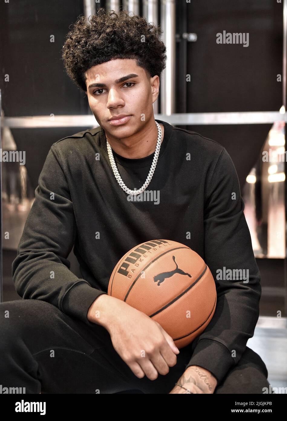 Killian Hayes NBA Player at Airness in Paris Stock Photo - Alamy