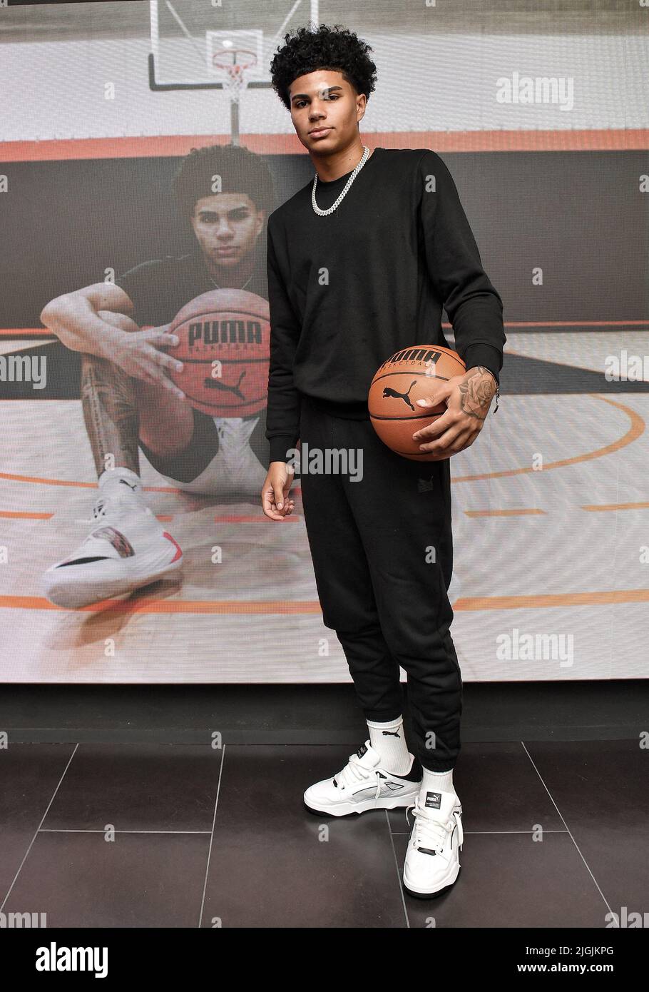 Killian Hayes NBA Player at Airness in Paris Stock Photo - Alamy