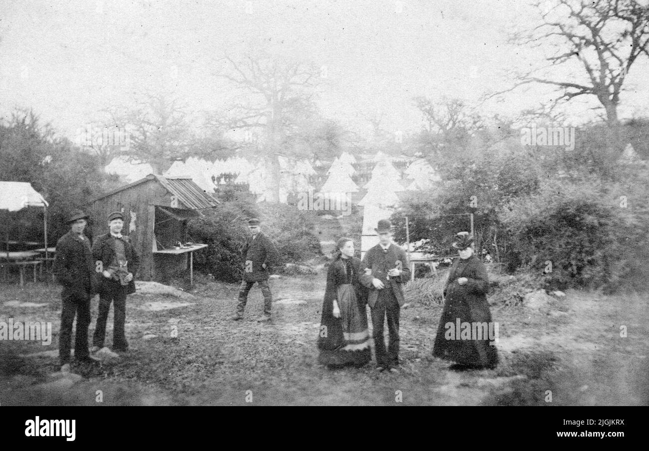Militär Military camp at Wämöslätten. From the 1860s Stock Photo - Alamy