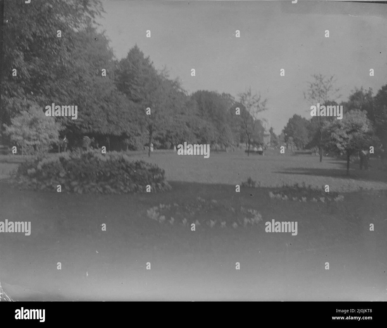 Park Hogland's park in Karlskrona. In 1906. Gift from General Nyman on ...