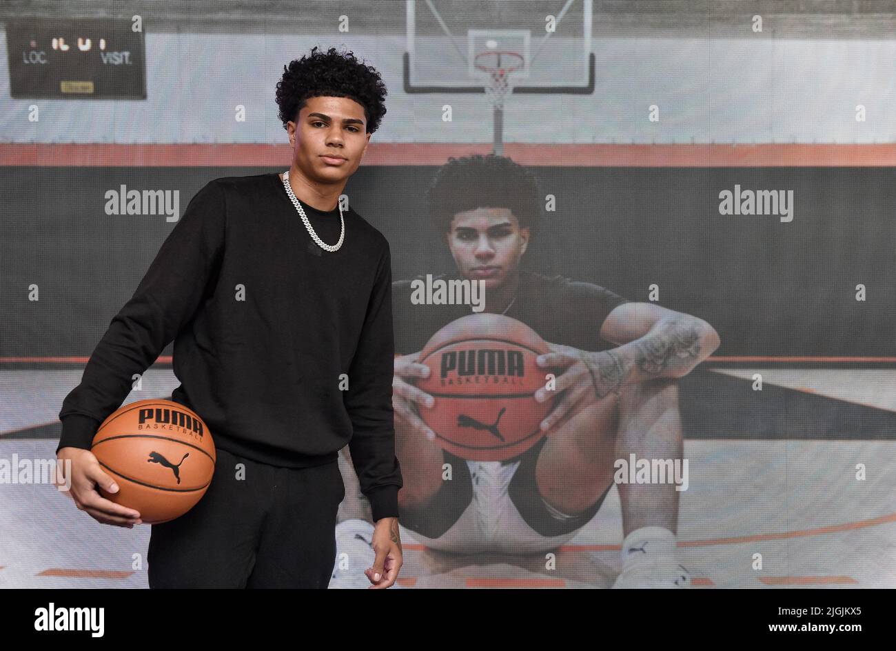 Killian Hayes NBA Player at Airness in Paris Stock Photo - Alamy