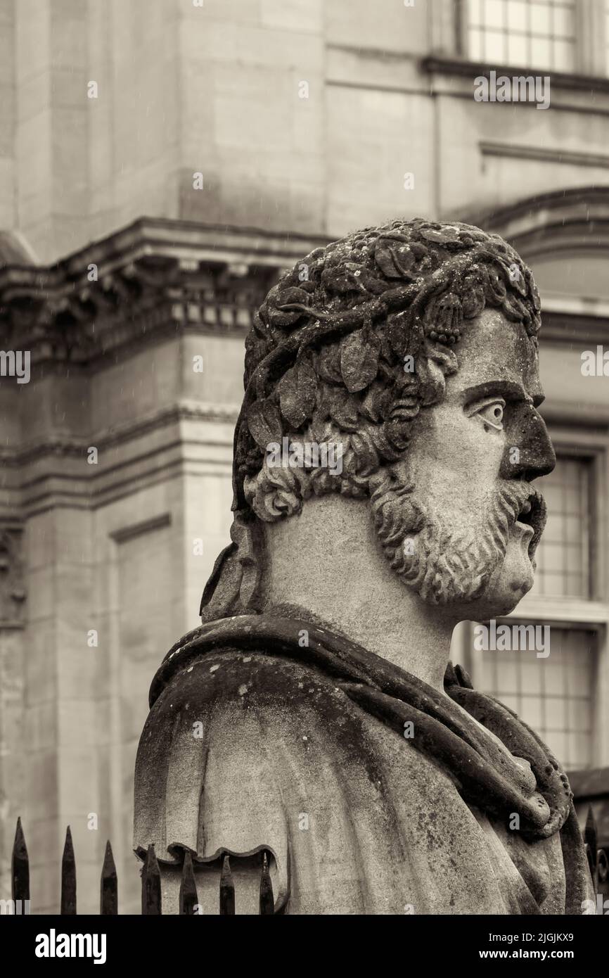 One of the busts of classical philosophers, Emperor Heads, at the ...