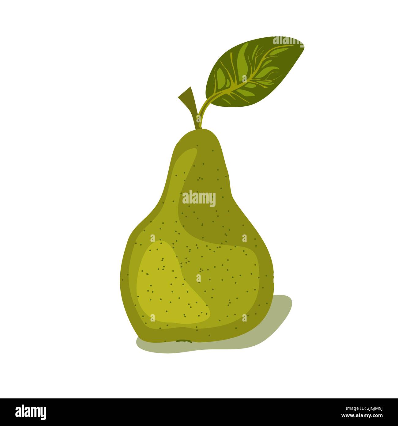 One organic pear on Stock Vector Images - Alamy