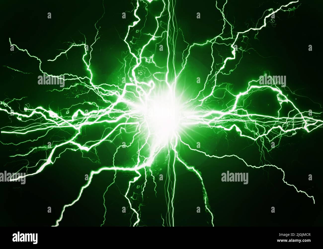 Green plasma as pure energy and powerful force of electrical power ...