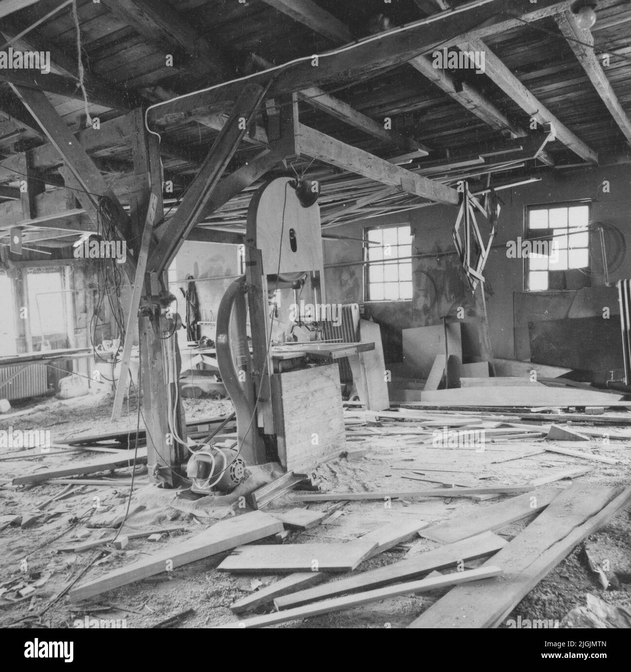 Båtbyggeri Interior of the construction shed at Palmqvist's ...