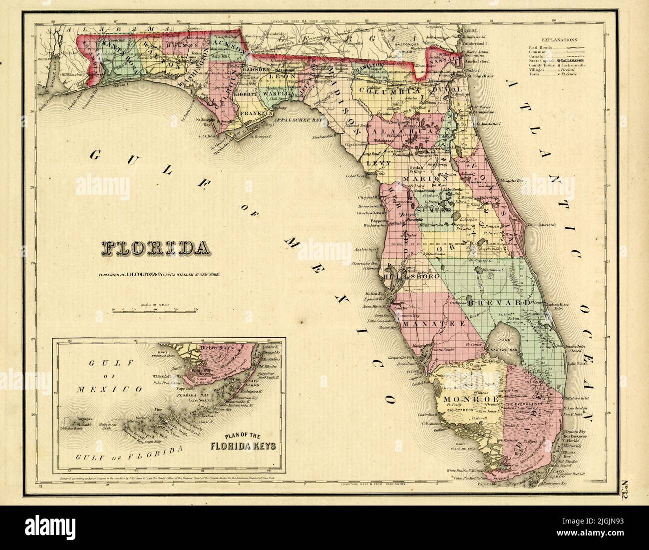 1855 map hi-res stock photography and images - Alamy