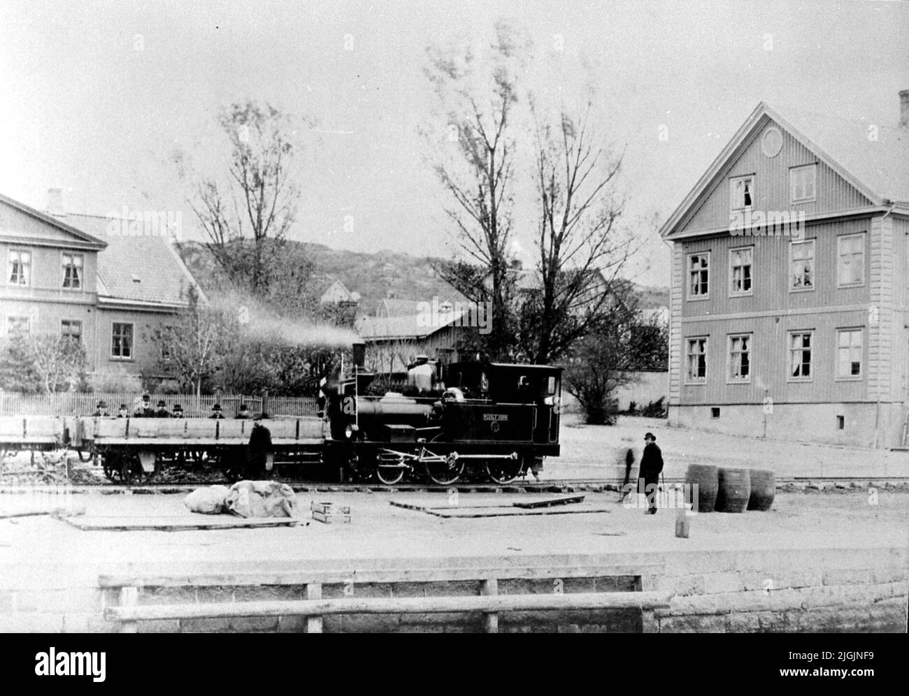 Lok Ronneby. Middle Blekinge railway. First locomotive. No. 21 "Rudolf ...