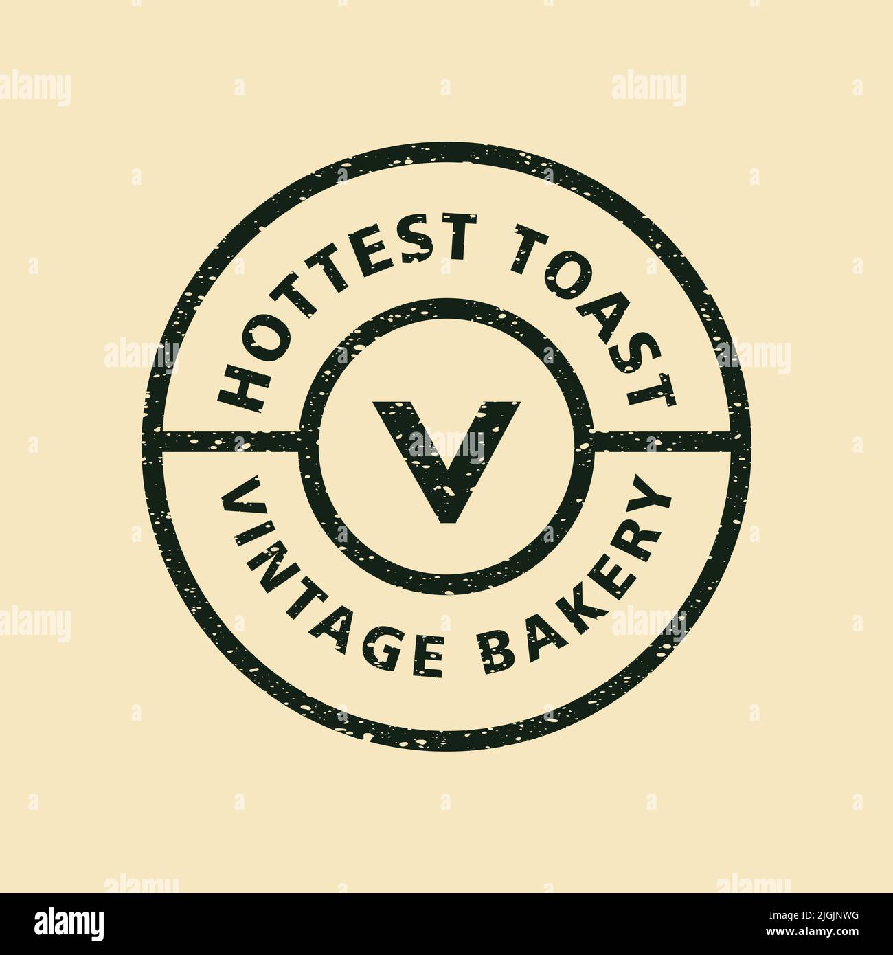 Vintage classic toast badge Logo design Stock Vector Image & Art - Alamy