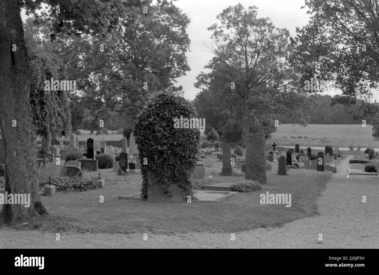 Kyrkogård Listerby cemetery Stock Photo - Alamy