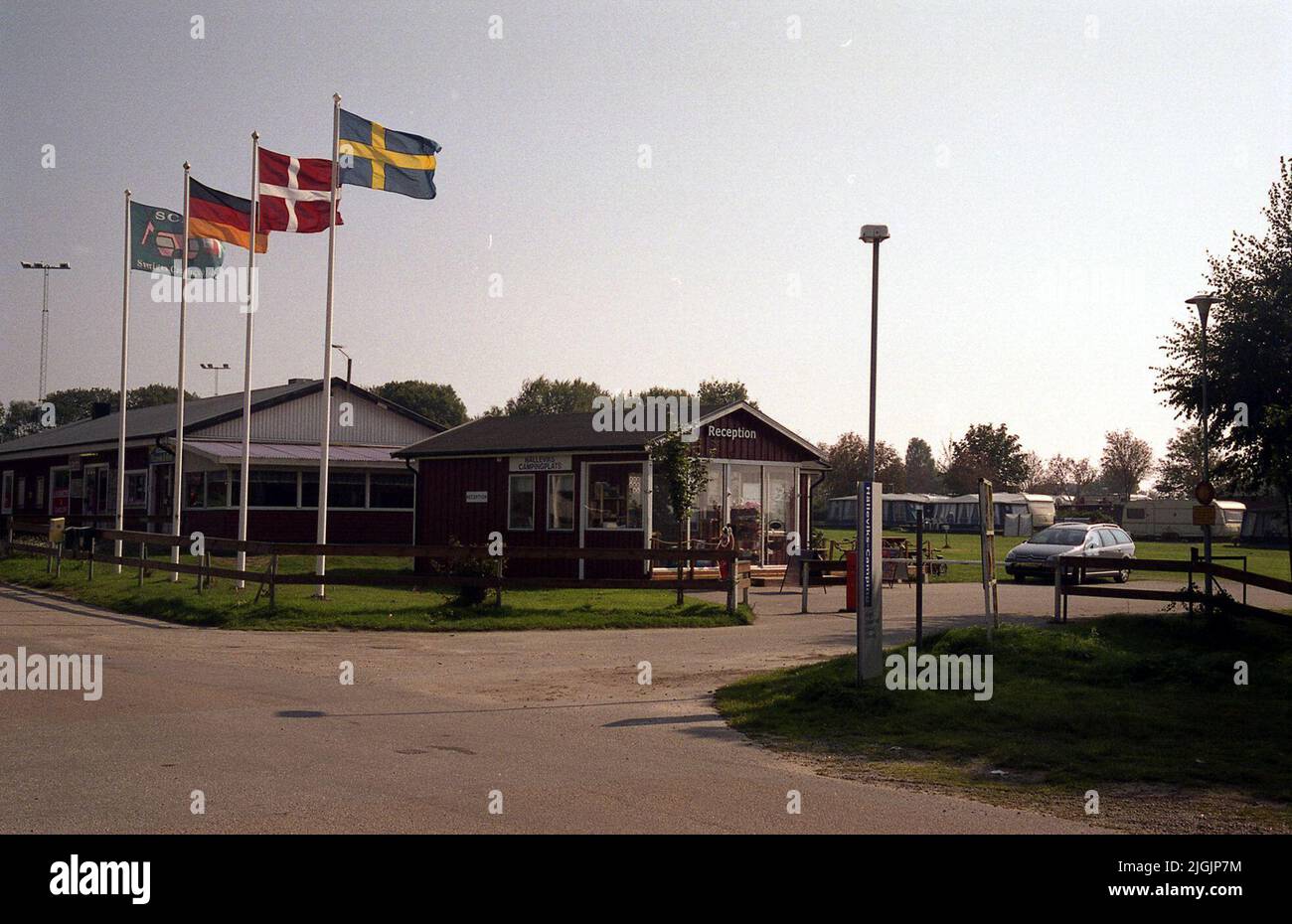 Camping Hällevik's campsite Stock Photo - Alamy