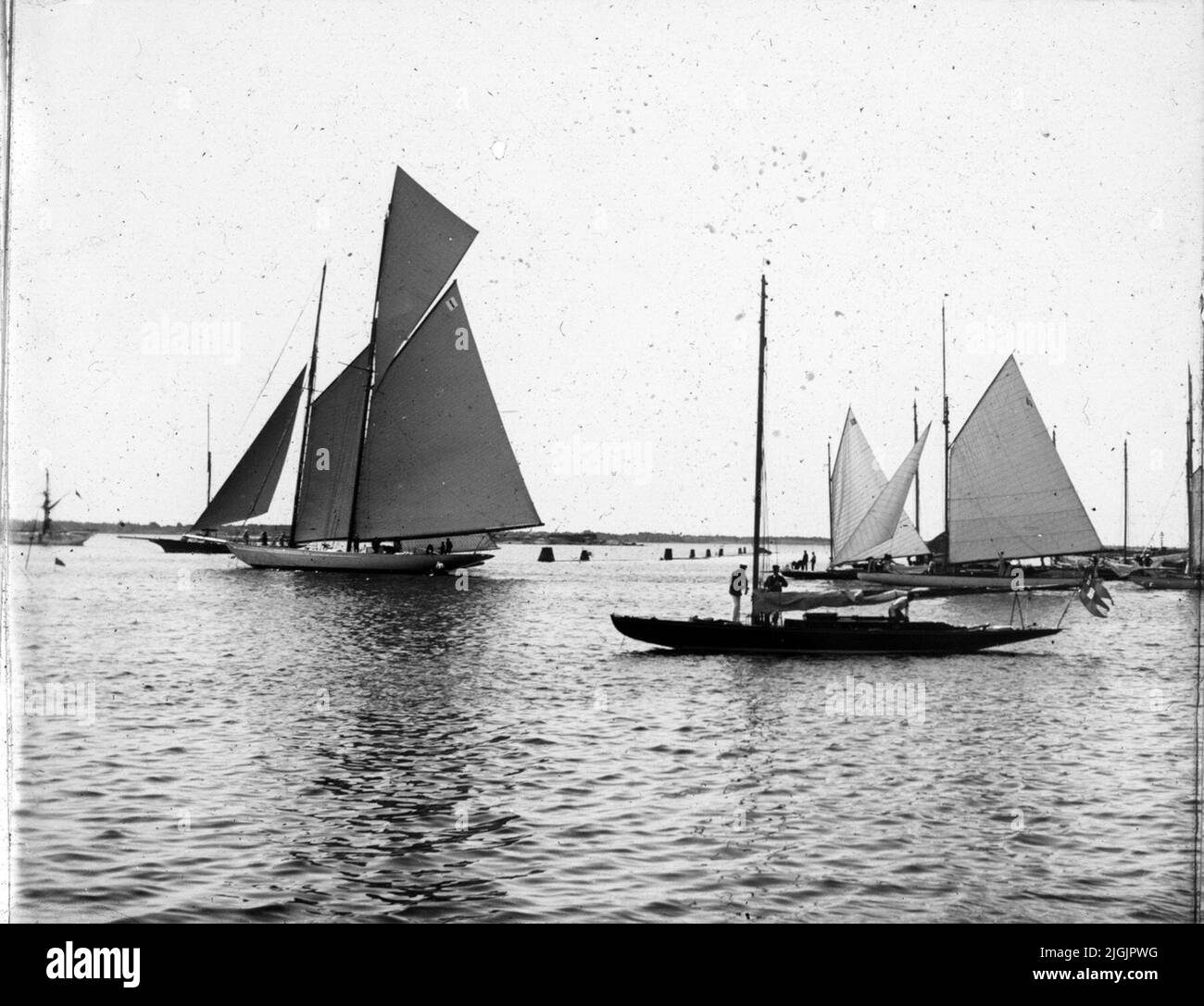 Segelfartyg Sailing vessels on the bay in Karlskrona during the sail ...