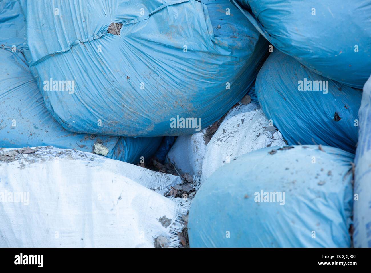 Garbage and pollution. Environmental protection or volunteering for ...