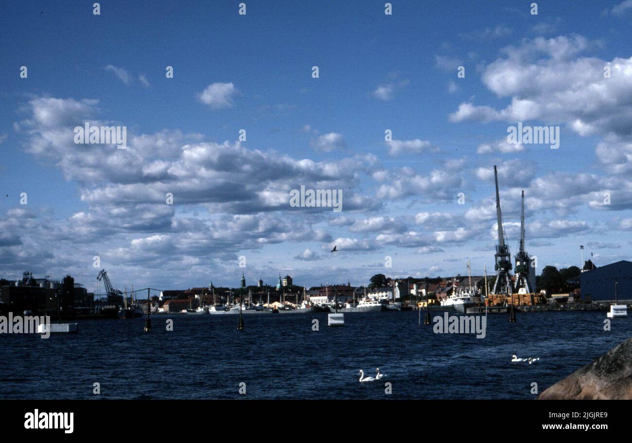 The harbor in Karlshamn Stock Photo - Alamy