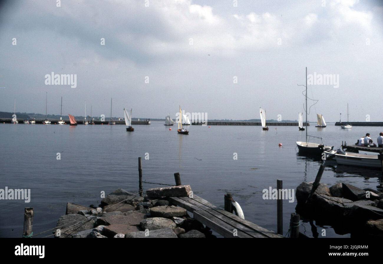 Sailboats at Hällevik harbor Stock Photo - Alamy