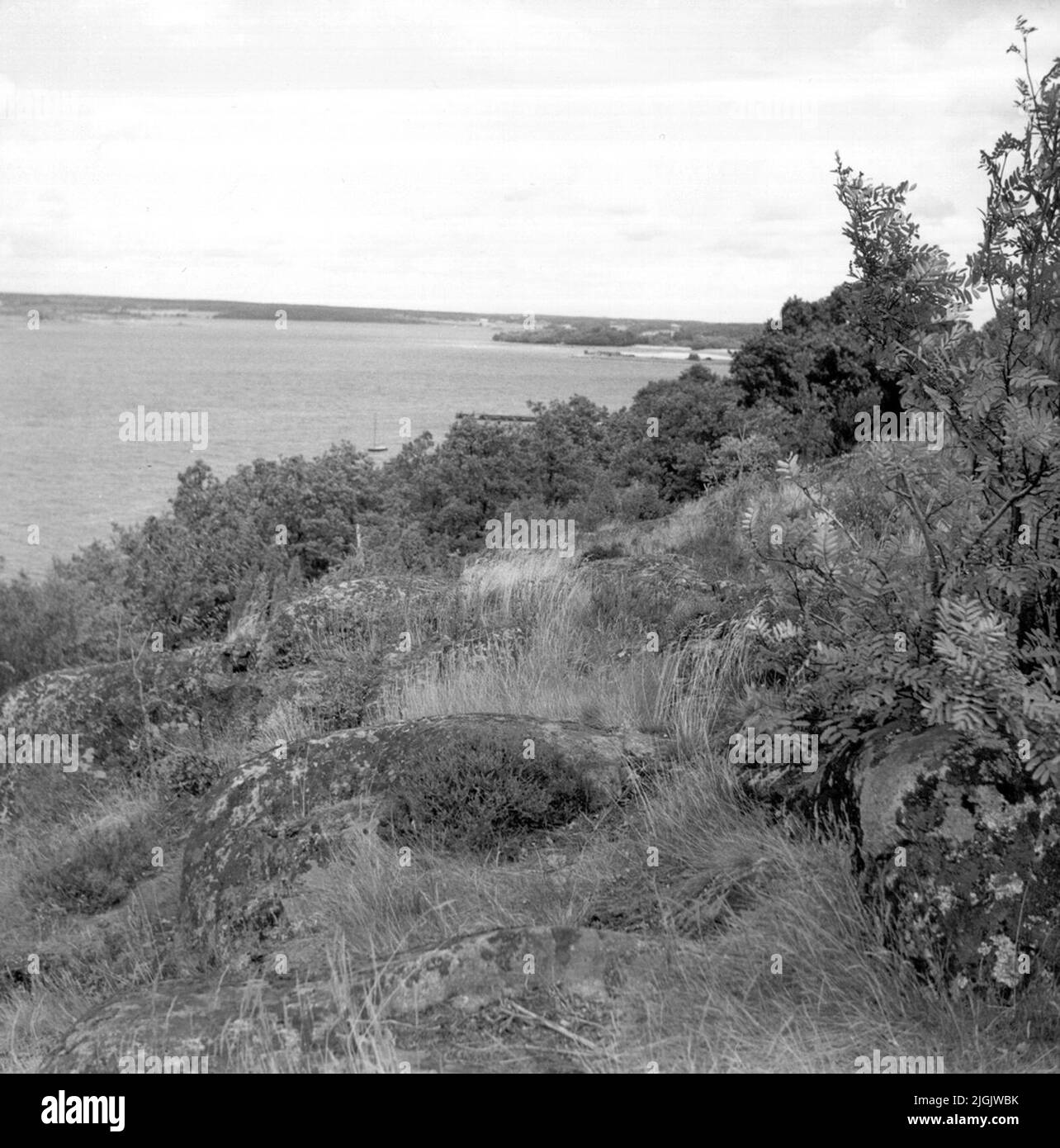 Landskap Landscape of Hallarum. Bleking Book 1968 Page 9 Stock Photo ...