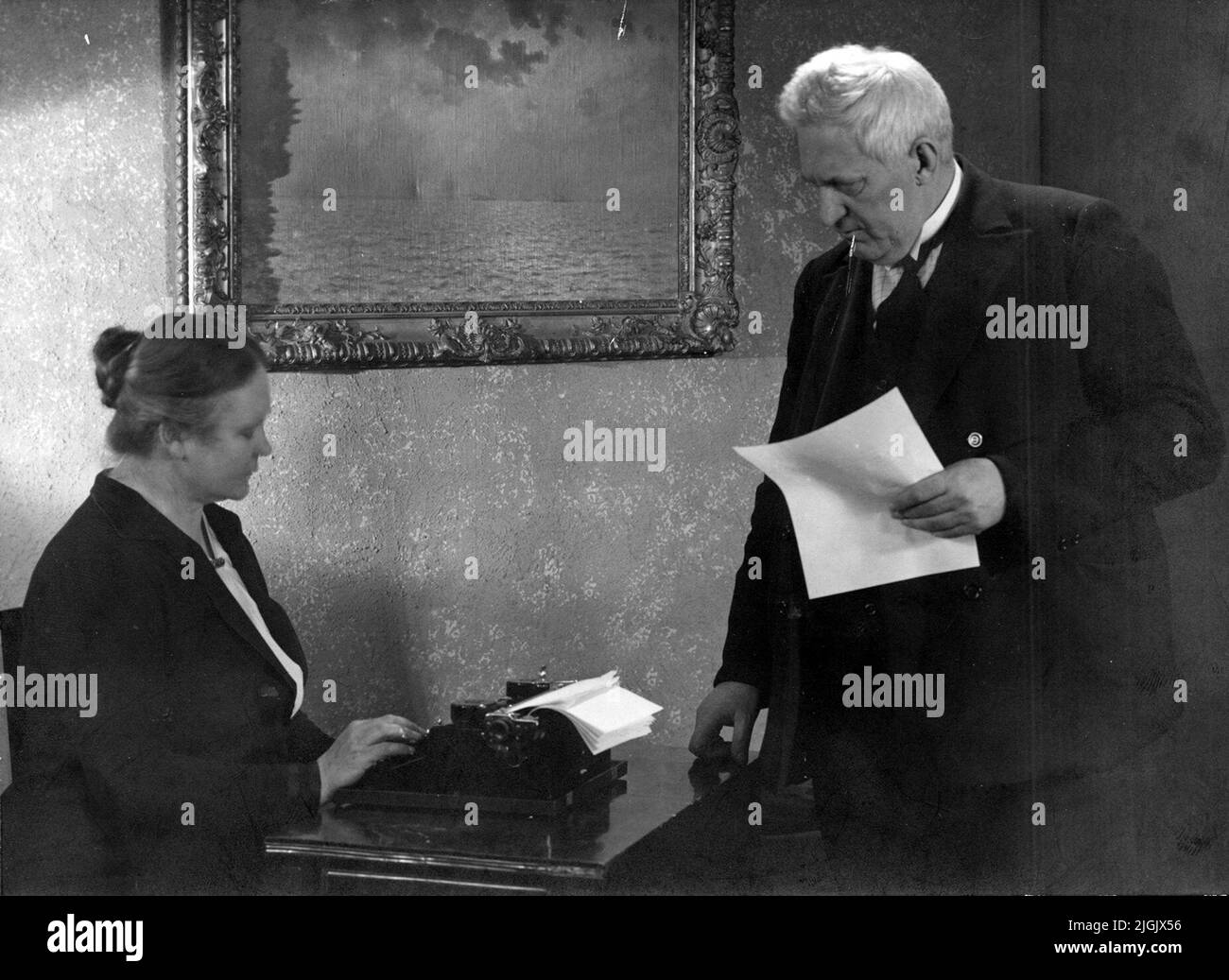 Politik Fabian and Maja Månsson in Filmstaden in Råsunda. Fabian ...