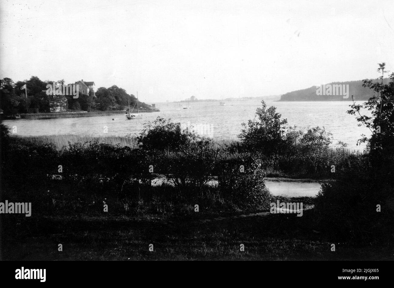 Vik View of Wämöviken (Krutviken), at Udden was to the right city's ...