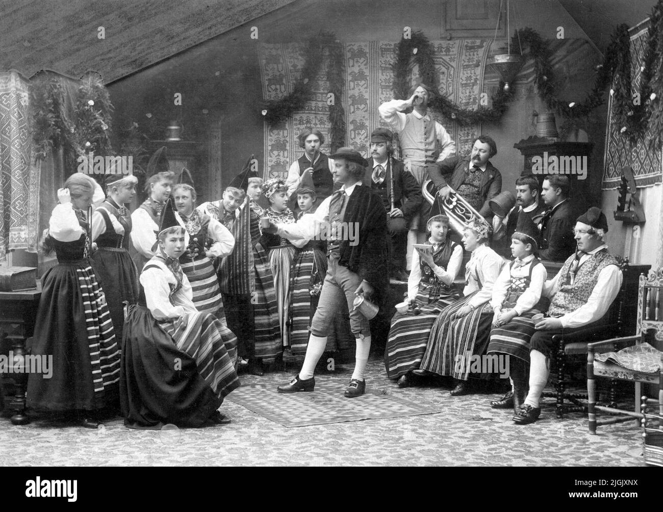 Skådespelare Table at the social spectacle, "Between the dances", Malmö ...