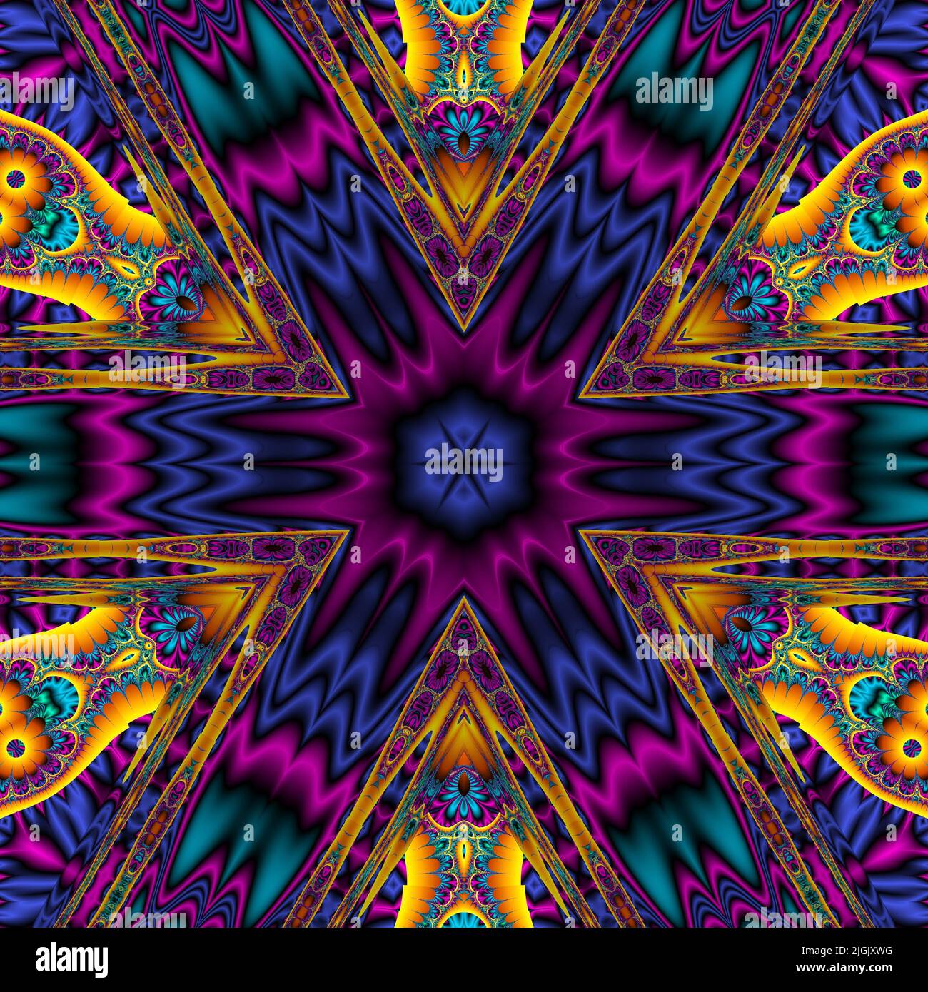 Abstract Computer generated Fractal design. A fractal is a never-ending ...