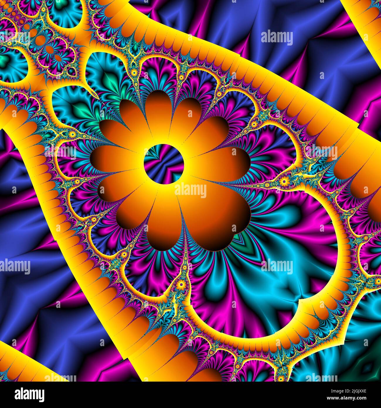 Abstract Computer generated Fractal design. A fractal is a never-ending ...