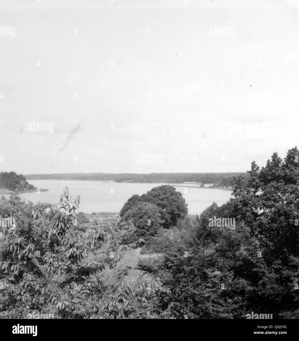 Utsikt View from Sture and Gunnel Lindberg's bed chamber window at ...