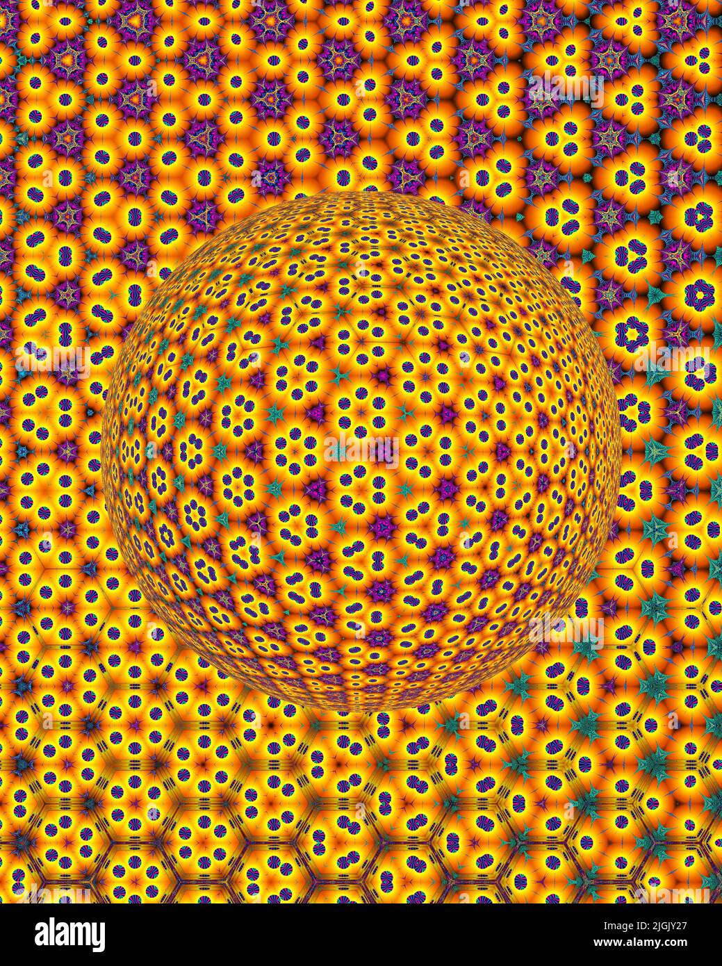 Abstract Computer generated Fractal design. A fractal is a never-ending ...