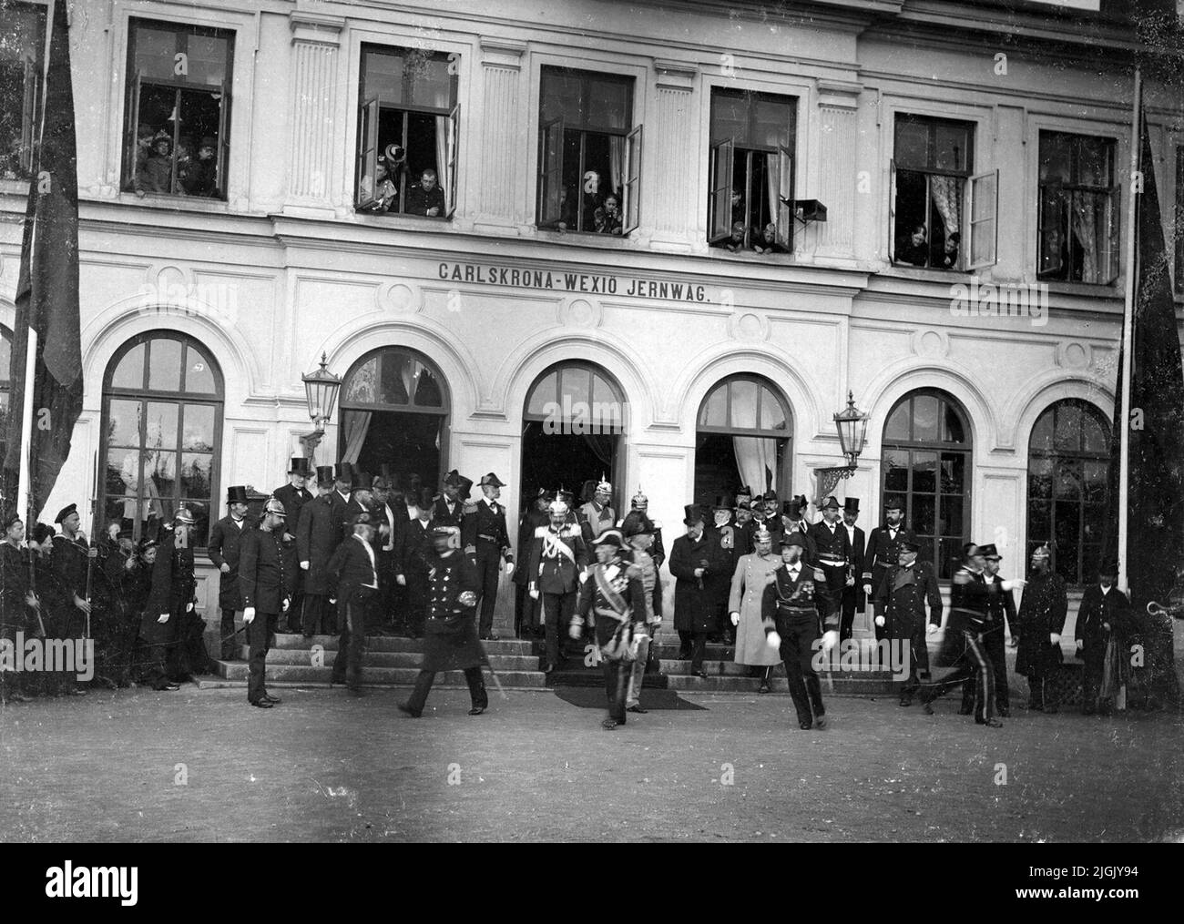 Kejsare Emperor Wilhelm II of Prussia during a visit to Karlskrona ...