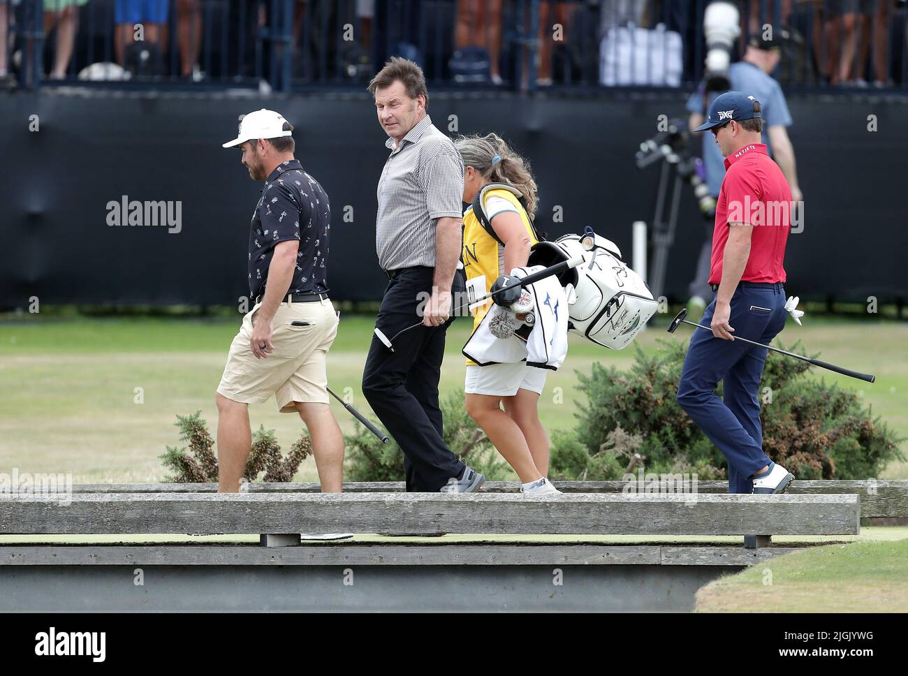 Nick Faldo of Team Faldo on the 1st fairway during the R&A Celebration ...