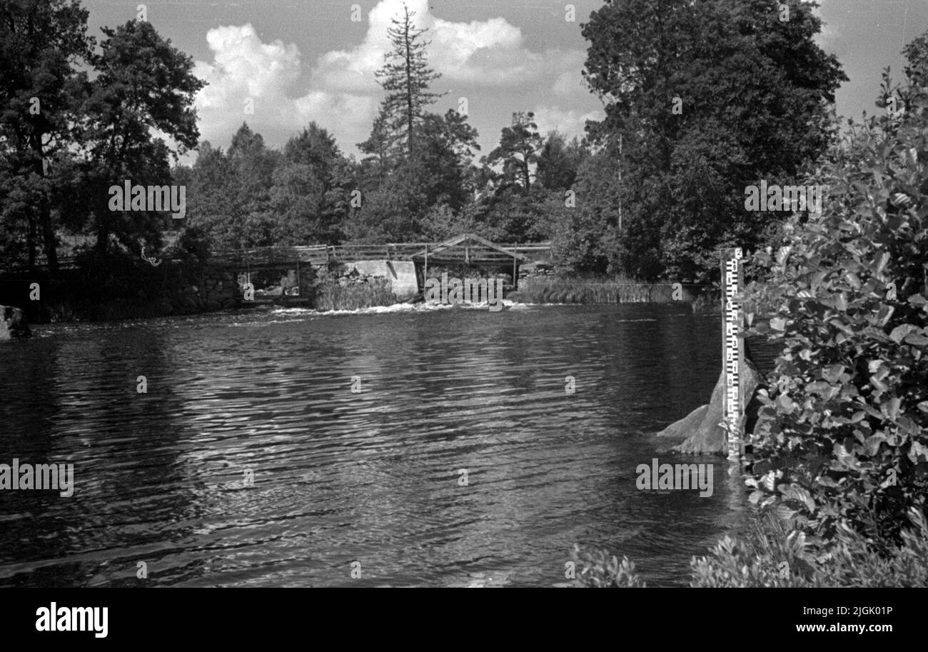 Bro Åparty that goes under the old road bridge in the deer cavity ...