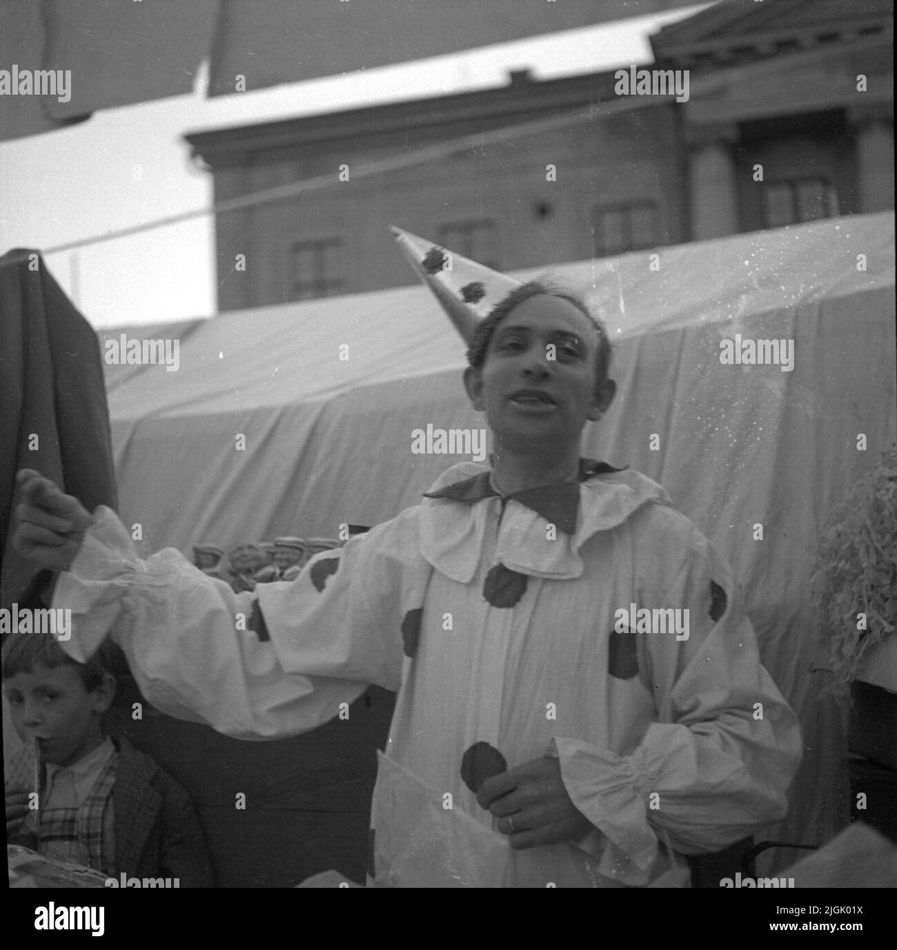 Shoppers in local market in Black and White Stock Photos & Images - Alamy