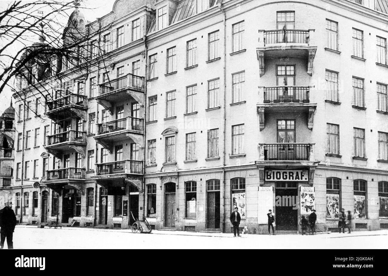 Fribergska house. Carl August Friberg started Karlskrona's first cinema ...