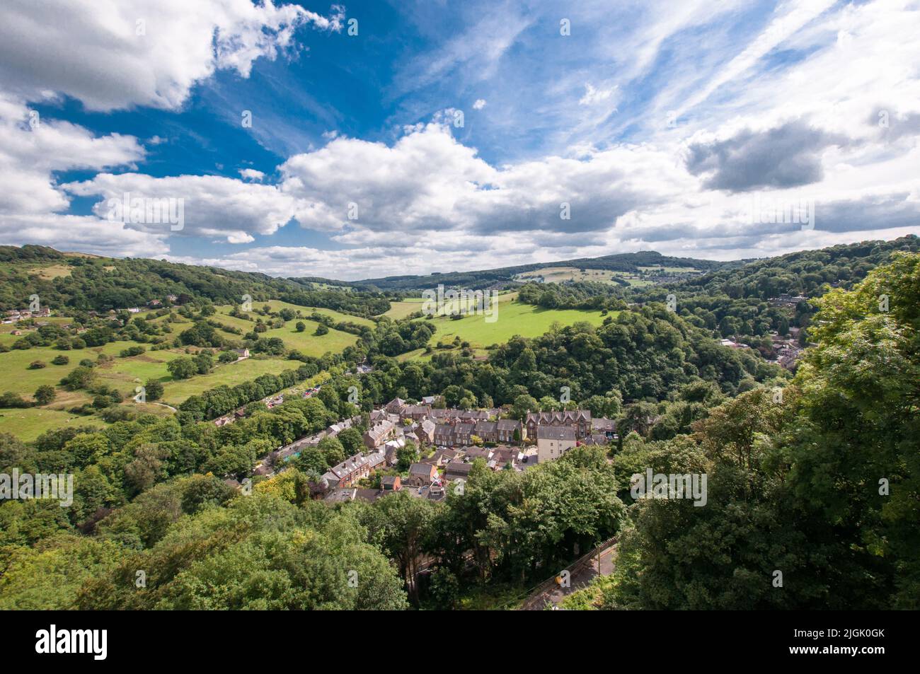 Matlock Bath,view from the cable car Stock Photo - Alamy
