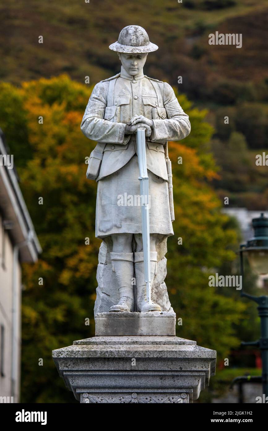 Fort William, Scotland - October 6th 2021: War memorial on The Parade ...