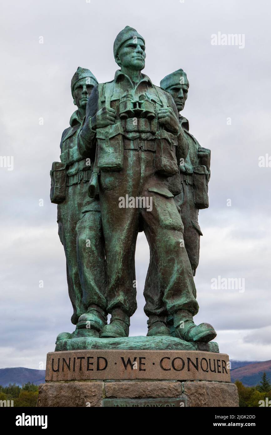 Scotland, UK - October 8 2021: The Commando Memorial in Lochaber ...