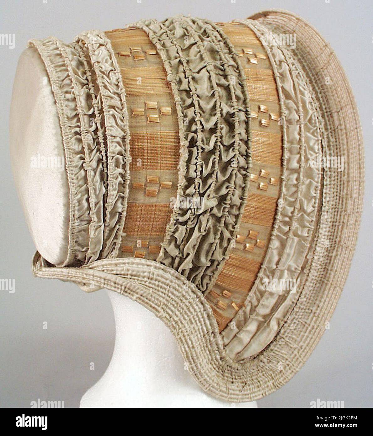 Bahytt Women's hat, Bahytt. Of white silk and straw ribbon. Pierced ...