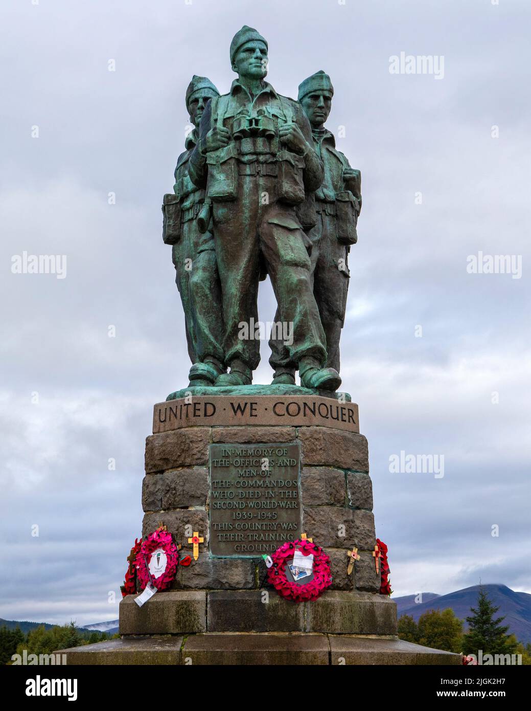 Scotland, UK - October 8 2021: The Commando Memorial in Lochaber ...
