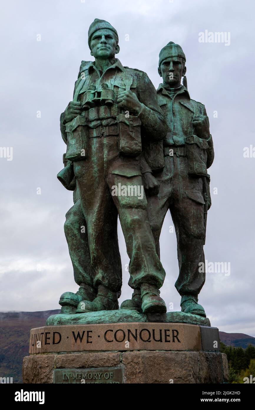 Scotland, UK - October 8 2021: The Commando Memorial in Lochaber ...