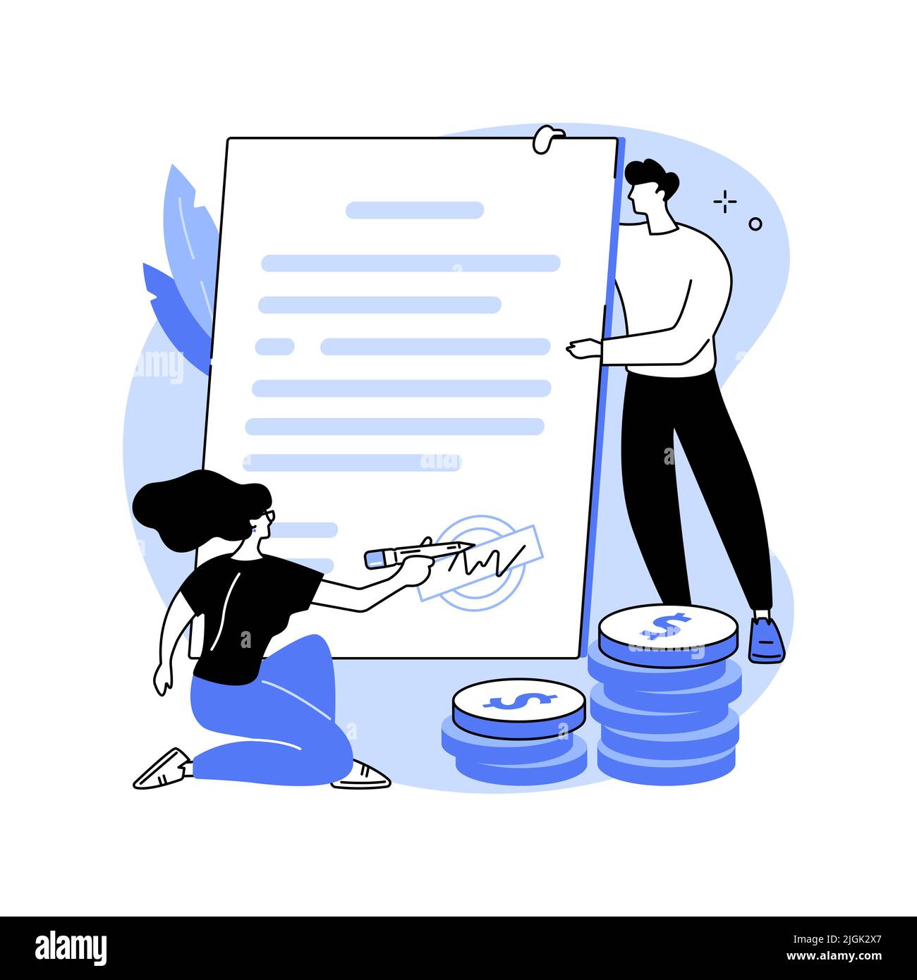 Commercial banking isolated cartoon vector illustrations Stock Vector ...