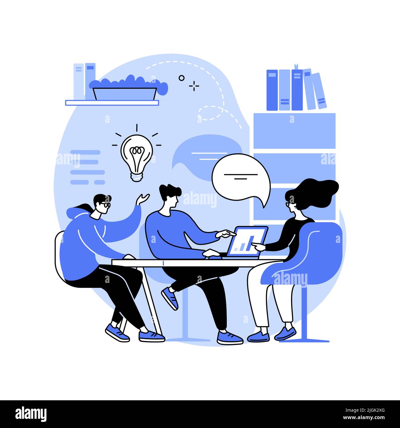 Business idea isolated cartoon vector illustrations Stock Vector Image ...