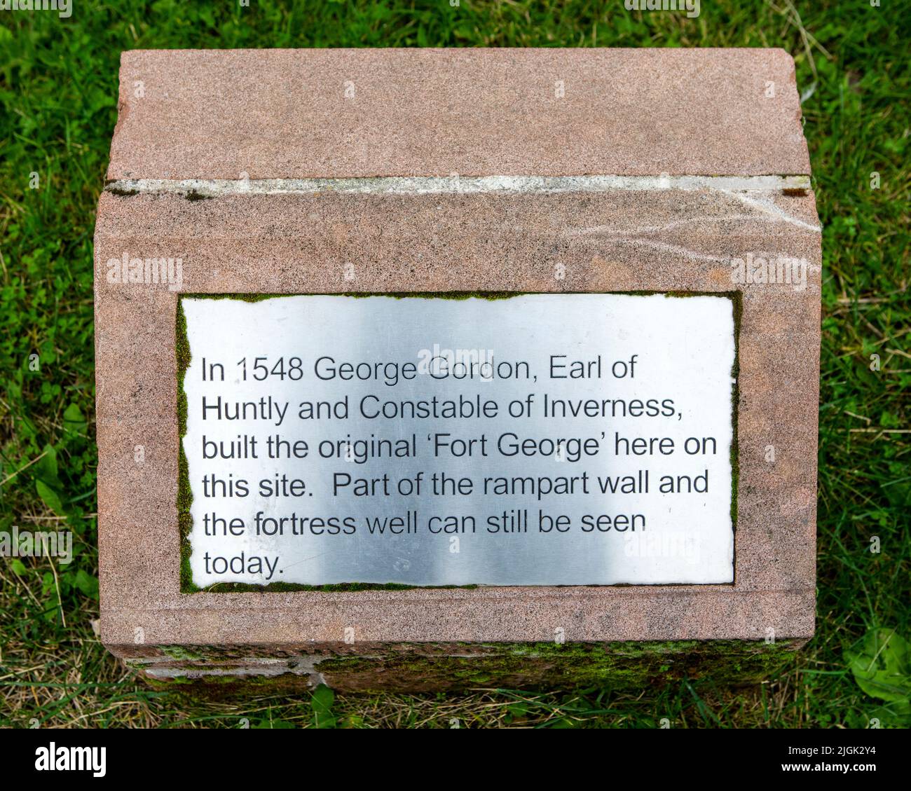 Inverness, Scotland - October 8th 2021: A plaque at the historic ...