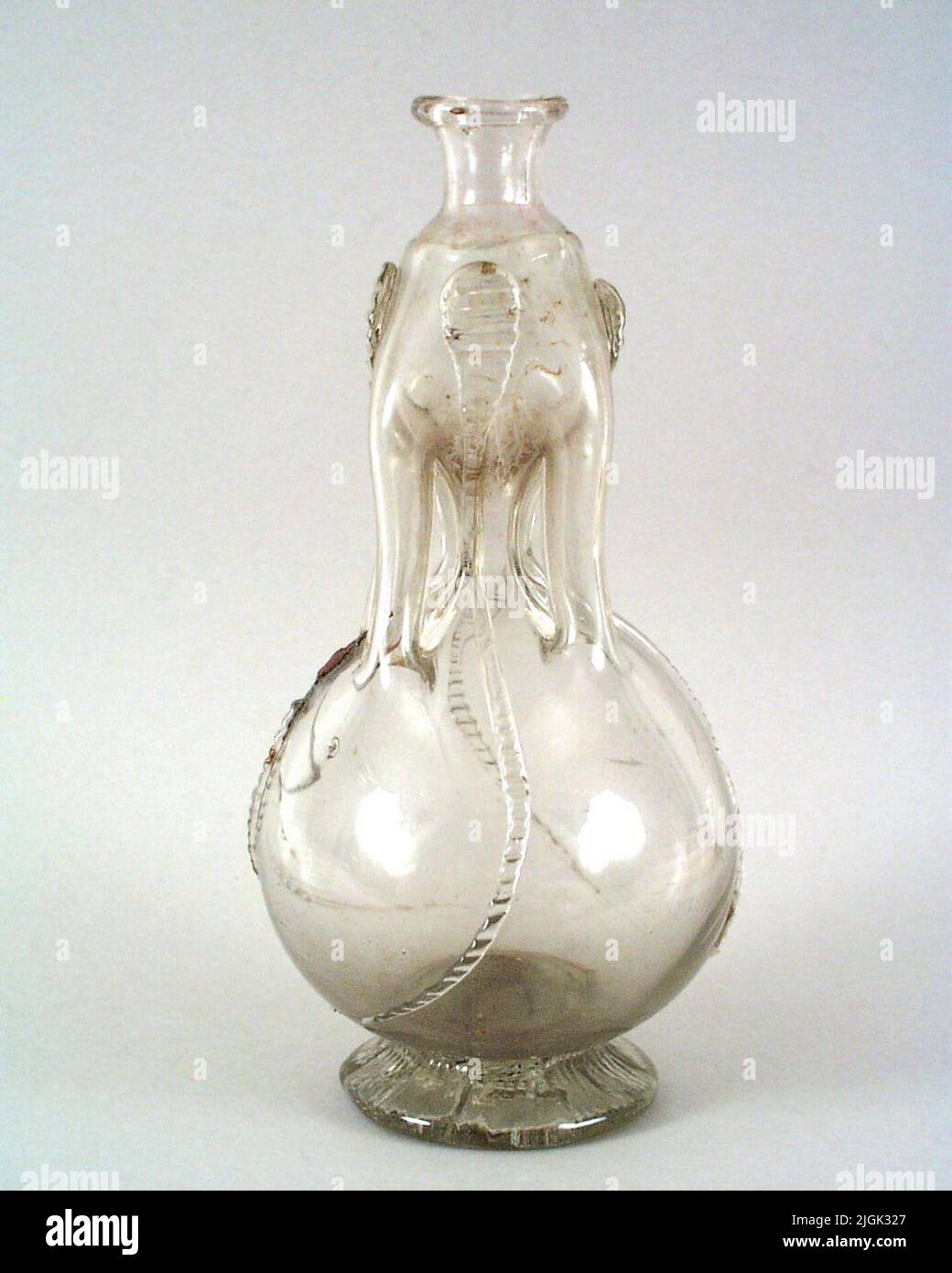 Brännvinsflaska Fire wine bottle with split -shaped lower part ...