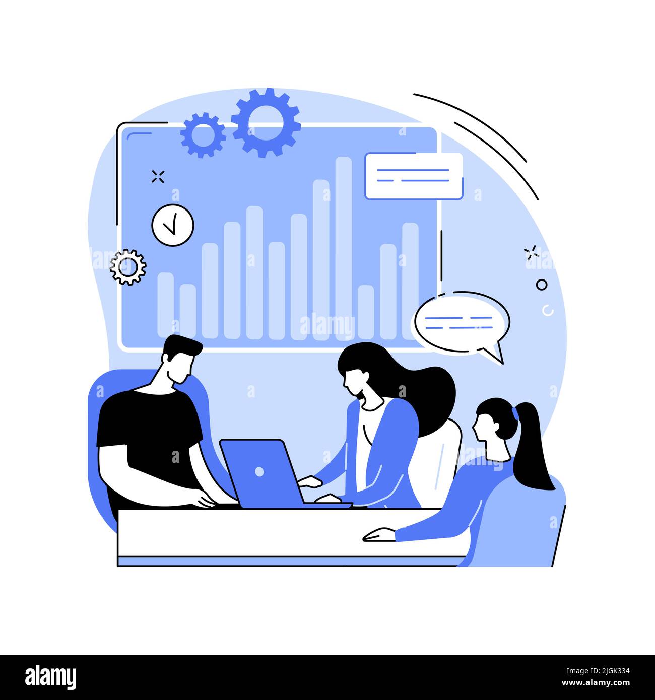 Business plan isolated cartoon vector illustrations Stock Vector Image ...